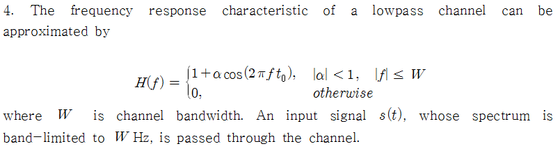 Solved 4. The frequency response characteristic of a lowpass | Chegg.com