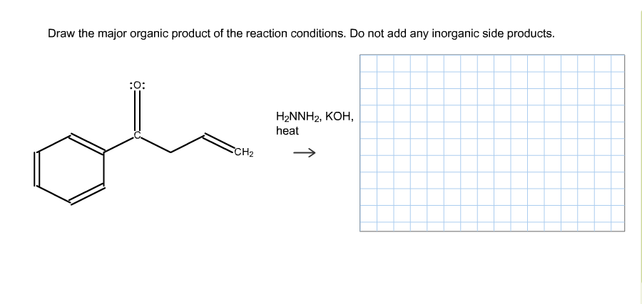 Solved Draw the major organic product of the reaction | Chegg.com