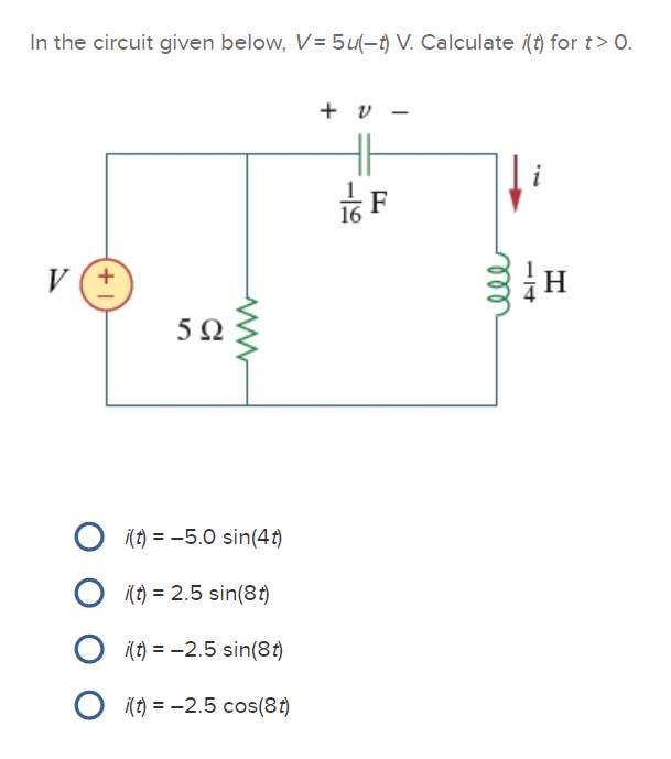 Solved In the circuit given below. V= 51(-9 V Calculate胊for | Chegg.com