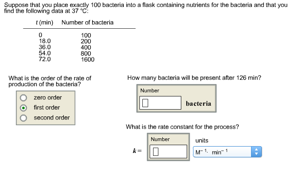 Solved Suppose that you place exactly 100 bacteria into a | Chegg.com Solved Suppose that you place exactly 100 bacteria into a | Chegg.com