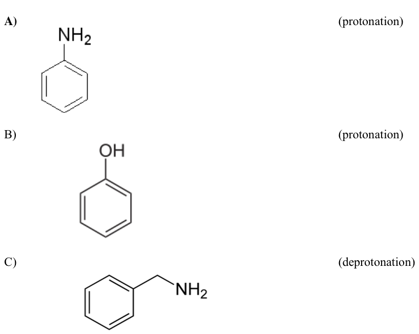 Solved How Will Protonation Or Deprotonation Affect The