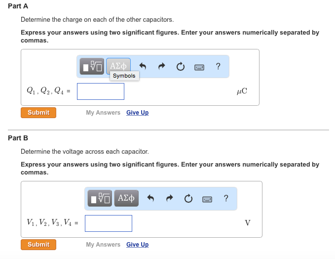 Solved Suppose in the combination of capacitors shown in the | Chegg.com