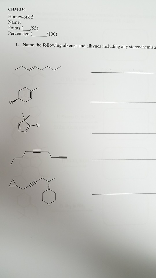 Solved Name the following alkenes and alkynes including any | Chegg.com Solved Name the following alkenes and alkynes including any | Chegg.com