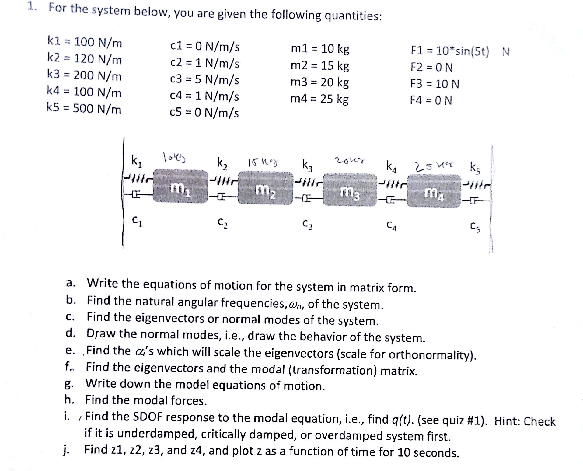 Hi Chegg, I need help solving this four degree of | Chegg.com
