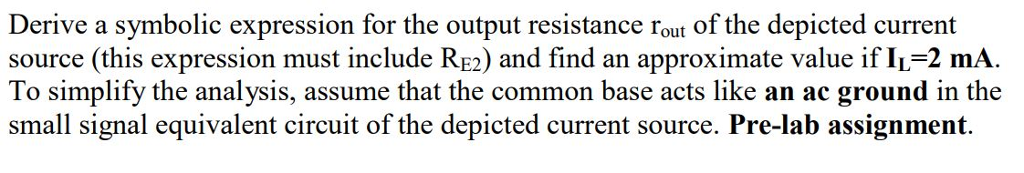 Solved Derive a symbolic expression for the output | Chegg.com