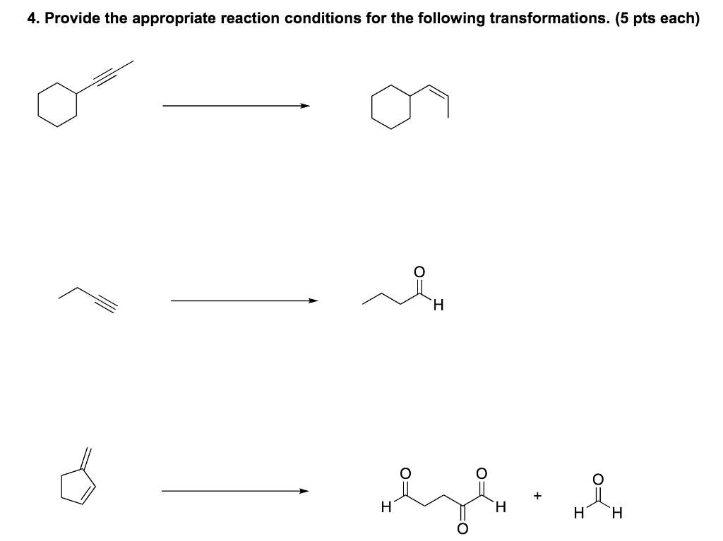 Solved Provide the appropriate reaction conditions for the | Chegg.com