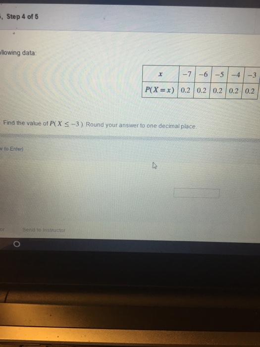 Solved Find the value of P(X lessthanorequalto -3) | Chegg.com