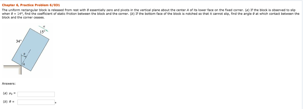 Solved Chapter 6, Practice Problem 6/031 The uniform | Chegg.com