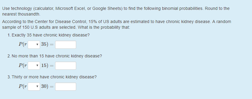 Solved Use technology (calculator, Microsoft Excel, or | Chegg.com