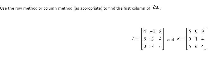 Solved Use the row method or column method (as appropriate) | Chegg.com