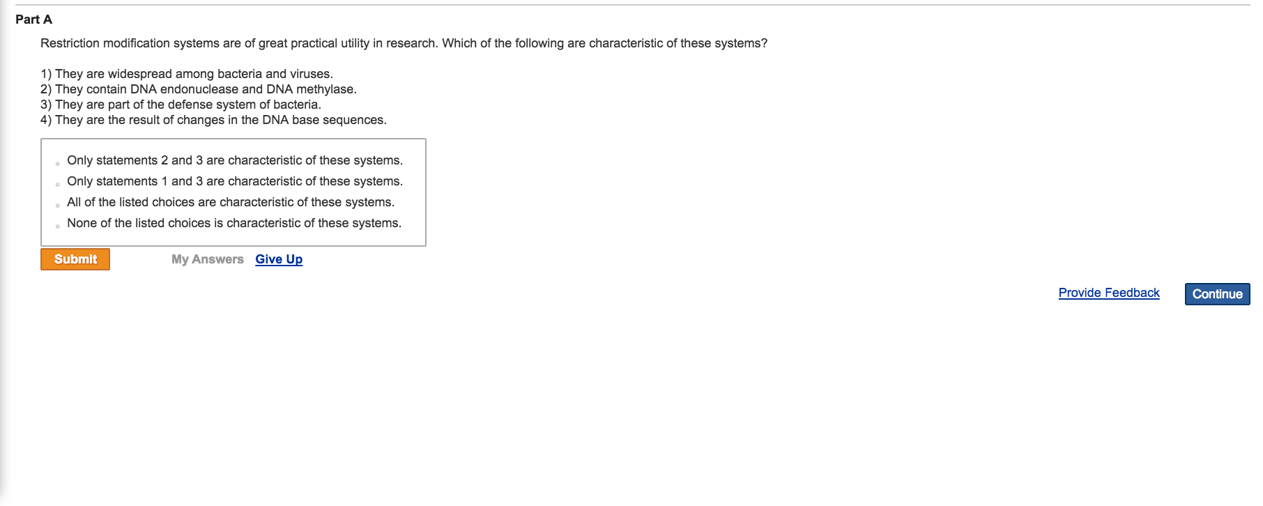Solved Restriction modification systems are of great | Chegg.com