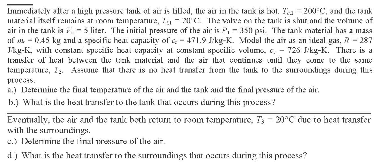 Solved Give all assumptions, and fully answer questions a, | Chegg.com