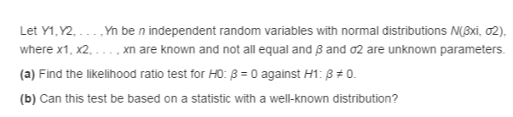 Let Y1, Y2, ...Yn be n independent random variables | Chegg.com