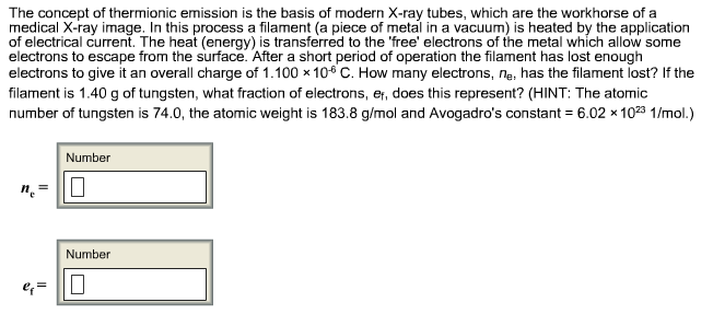 Solved The concept of thermionic emission is the basis of | Chegg.com