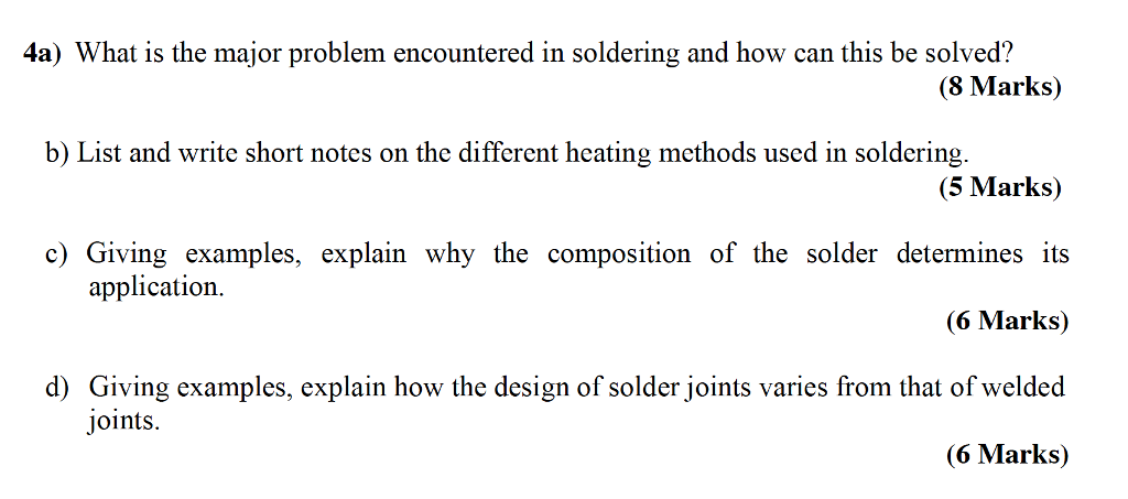 Solved 4a) What is the major problem encountered in | Chegg.com