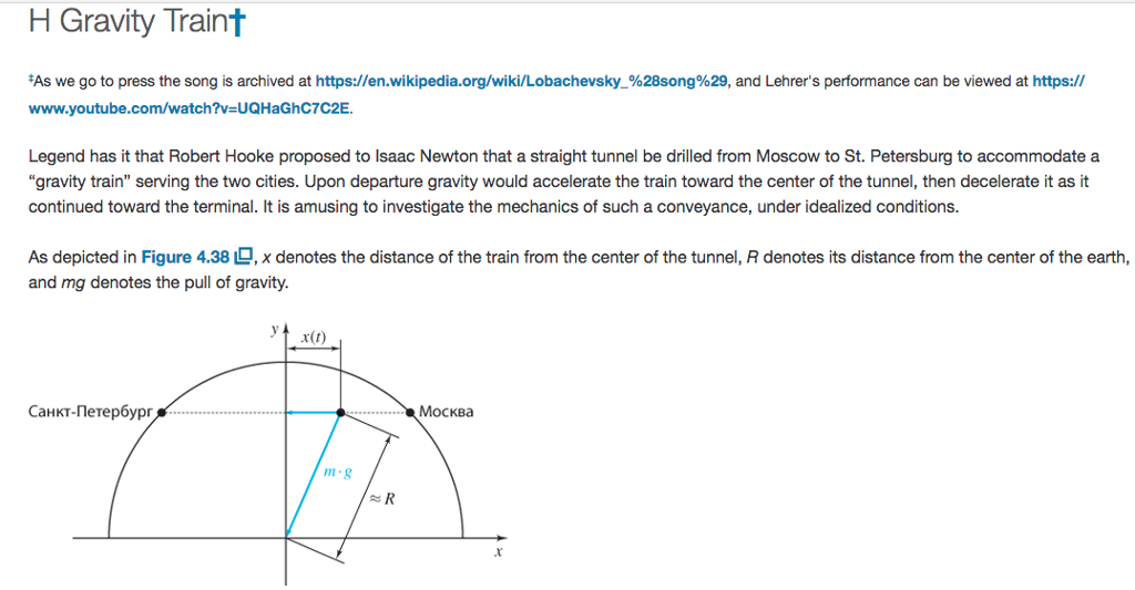 Solved H Gravity Traint en.wikipedia.org/wiki Lobachevsky | Chegg.com