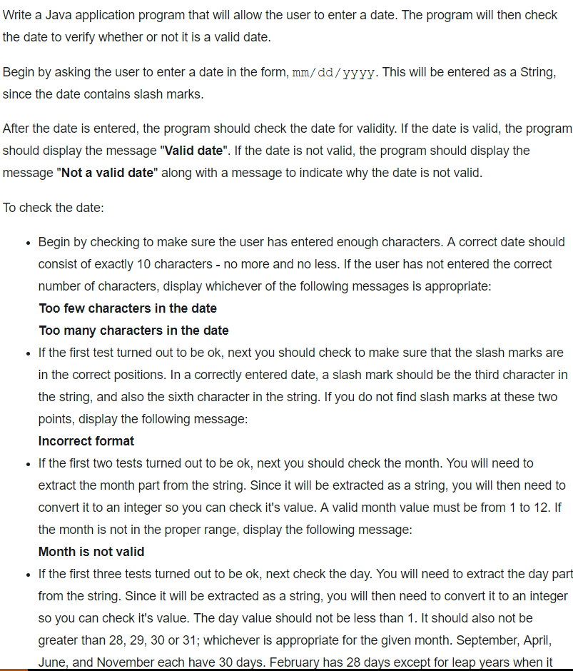Solved Write a Java application program that will allow the | Chegg.com