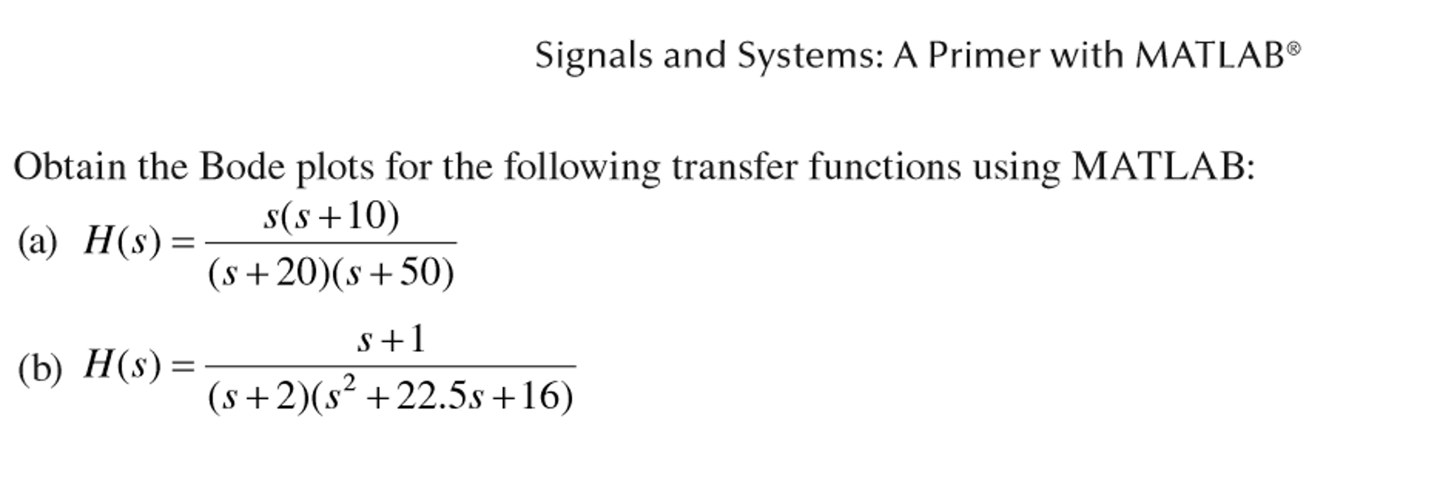 Solved This is a section 3.7— Computing with MATLAB for | Chegg.com