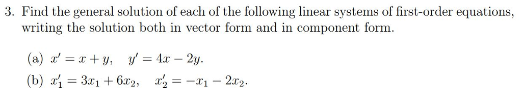 Solved 3. Find the general solution of each of the following | Chegg.com