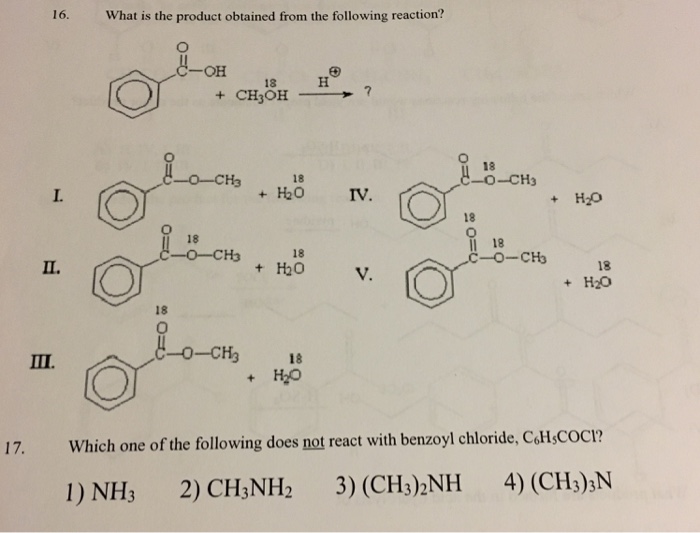 Solved What is the product obtained from the following | Chegg.com