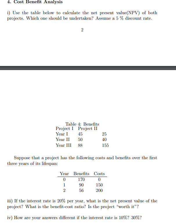 Use the table below to calculate the net present | Chegg.com