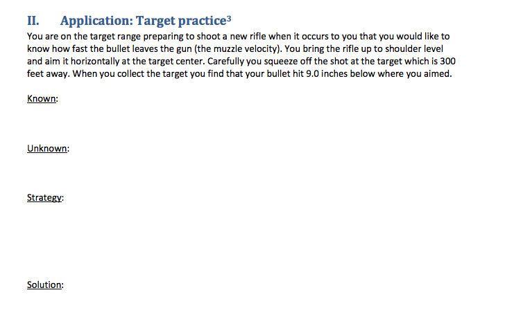 Solved II. Application: Target practice^3 You are on the | Chegg.com
