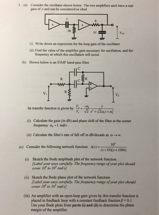 Solved Consider the oscillator shown below The two | Chegg.com