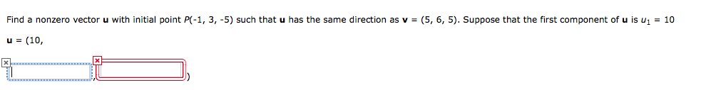 Solved Find a nonzero vector u with initial point P(-1, | Chegg.com