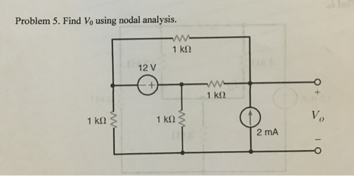 Solved Find V_0 using nodal analysis. | Chegg.com