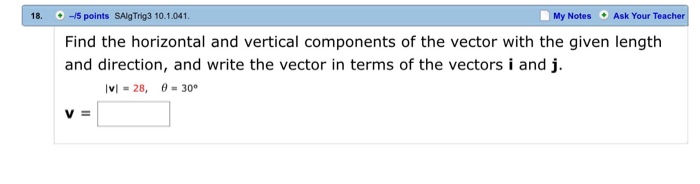 Solved Find the horizontal and vertical components of the | Chegg.com