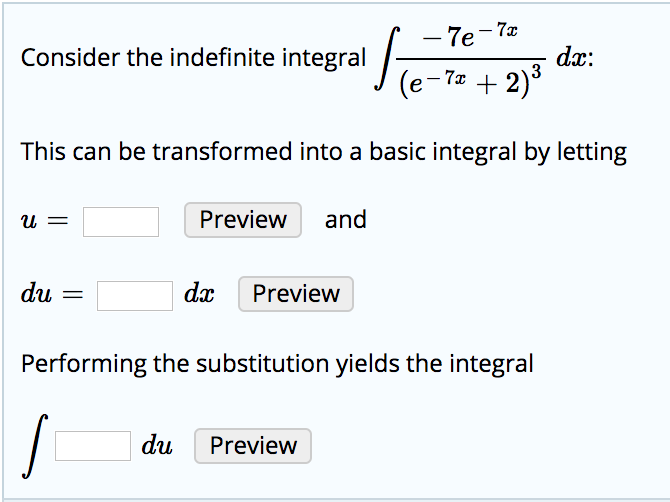 Solved Consider the indefinite integral dx: This can be | Chegg.com