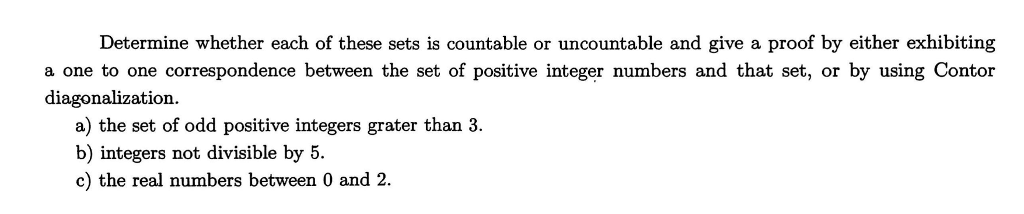 Solved Determine whether each of these sets is countable or | Chegg.com