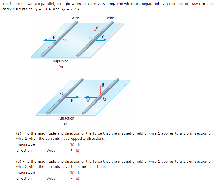 Solved The figure shows two parallel, straight wires that | Chegg.com
