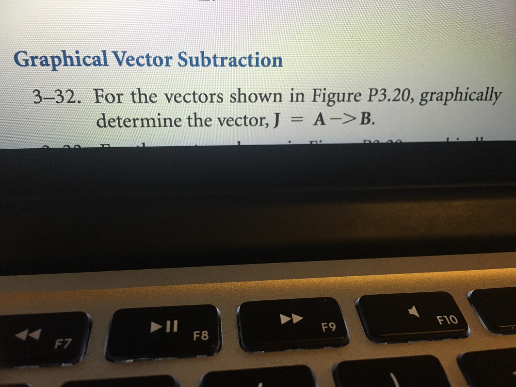 Solved Graphical Vector Subtraction 3-32. For the vectors | Chegg.com