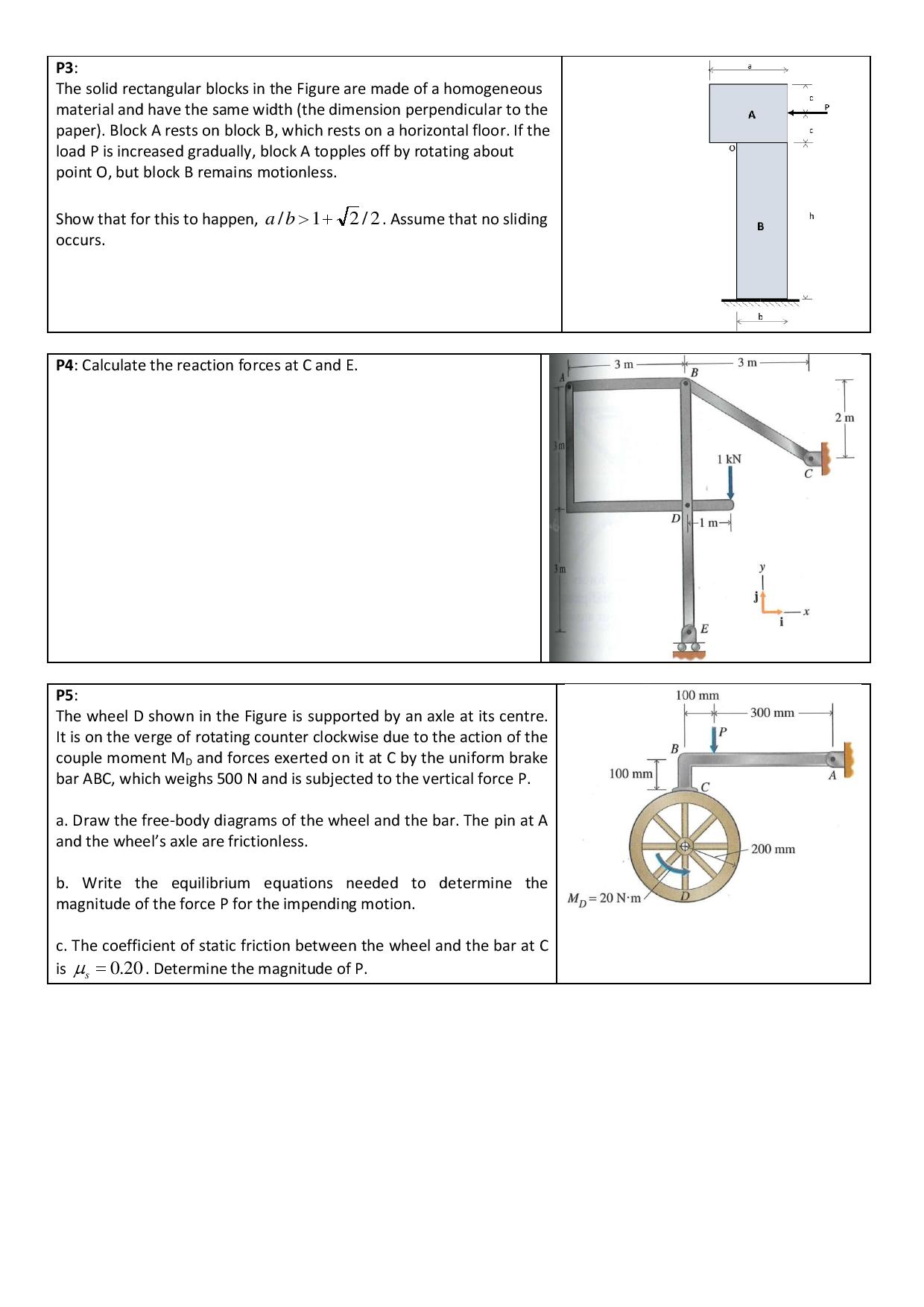 Solved The solid rectangular blocks in the Figure are made | Chegg.com