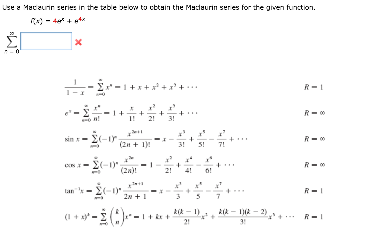 Solved Find the Maclaurin series for f x) using the | Chegg.com Solved Find the Maclaurin series for f x) using the | Chegg.com