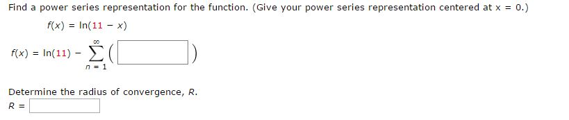Solved Find a power series representation for the function. | Chegg.com