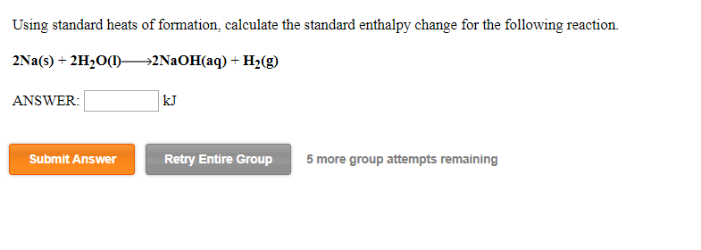 Solved Using standard heats of formation, calculate the | Chegg.com