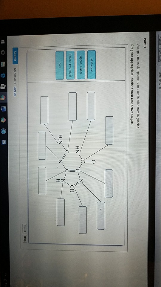 Solved Part G Assign an electron geometry to each interior | Chegg.com Solved Part G Assign an electron geometry to each interior | Chegg.com