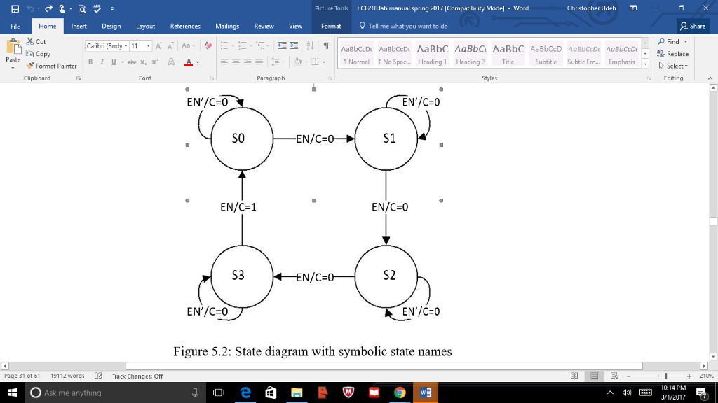 Solved Christopher Udeh Picture Tools ECE218 lab manual | Chegg.com