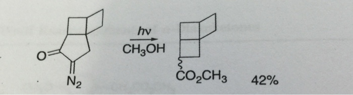 Solved hv CH3OH O N CO2CH3 42% 2 n | Chegg.com