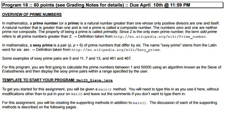 Solved Program 16 60 points (see Grading Notes for details | Chegg.com