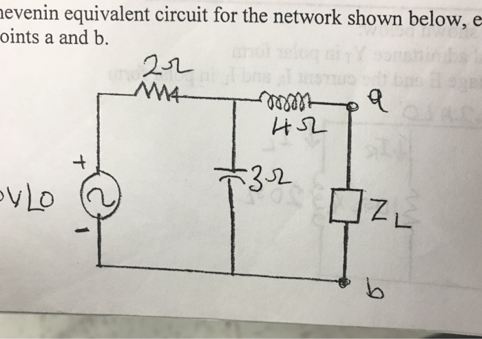 Solved Find the there in equivalent circuit for the network | Chegg.com