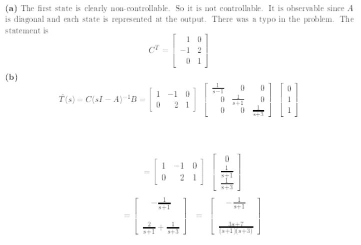 Solved Let, 0 03 (a) Is the realization controllable? | Chegg.com