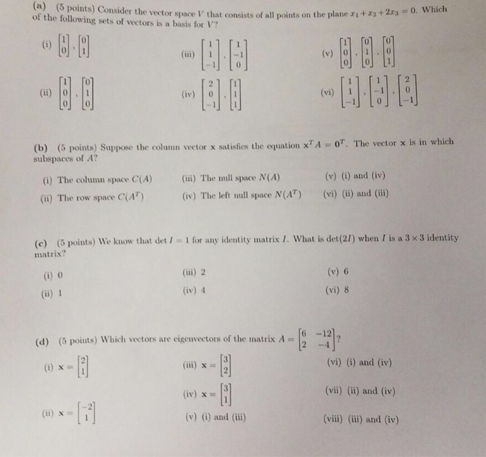 Solved Consider the vector space V that consists of all | Chegg.com