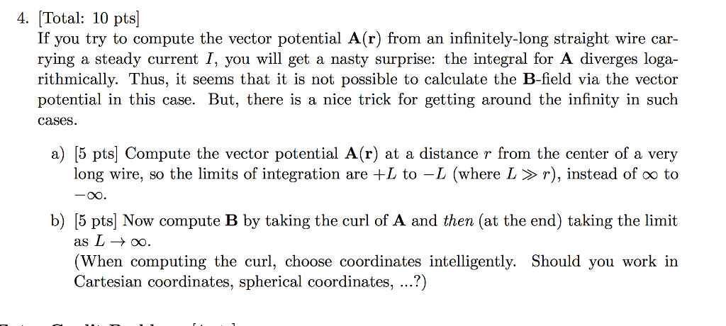 Solved Total: 10 pts If you try to compute the vector | Chegg.com