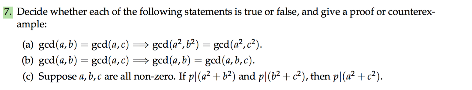 Solved Decide whether each of the following statements is | Chegg.com