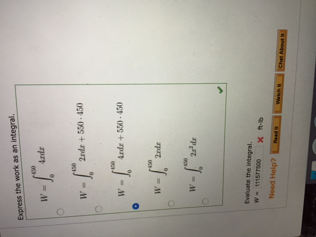 Solved Express the work as an integral. Evaluate the | Chegg.com Solved Express the work as an integral. Evaluate the | Chegg.com