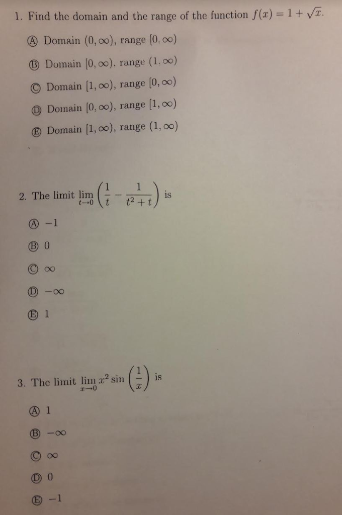 Solved Find the domain and the range of the function f(x) = | Chegg.com