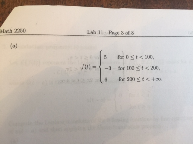 Solved Math 2250 Lab 11 Page 2 Of 8 1 Function